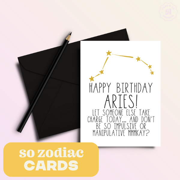 So Zodiac Cards – That's So Andrew